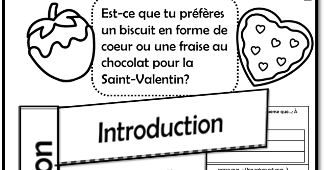 la classe de caro.: Écrire un texte d’opinion Thème: La Saint-Valentin