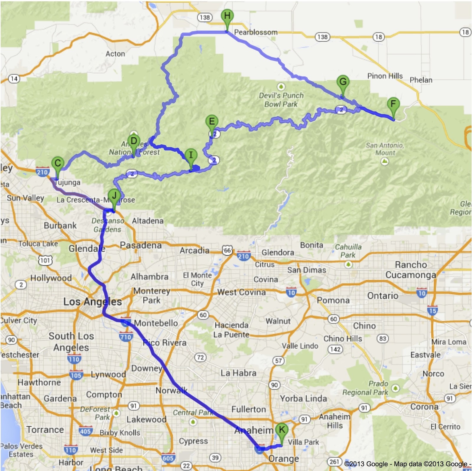 Irv Seaver BMW Destinations: CA-2 - The Mighty Angeles Crest Highway