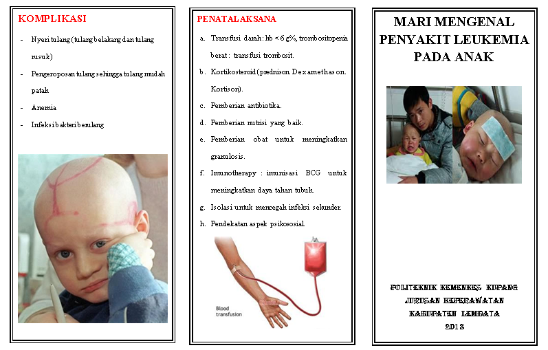 LEAFLET MARI MENGENAL PENYAKIT LEUKEMIA PADA ANAK