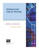 Introductory Circuit Analysis (11th Edition) by Robert L. Boylestad ...