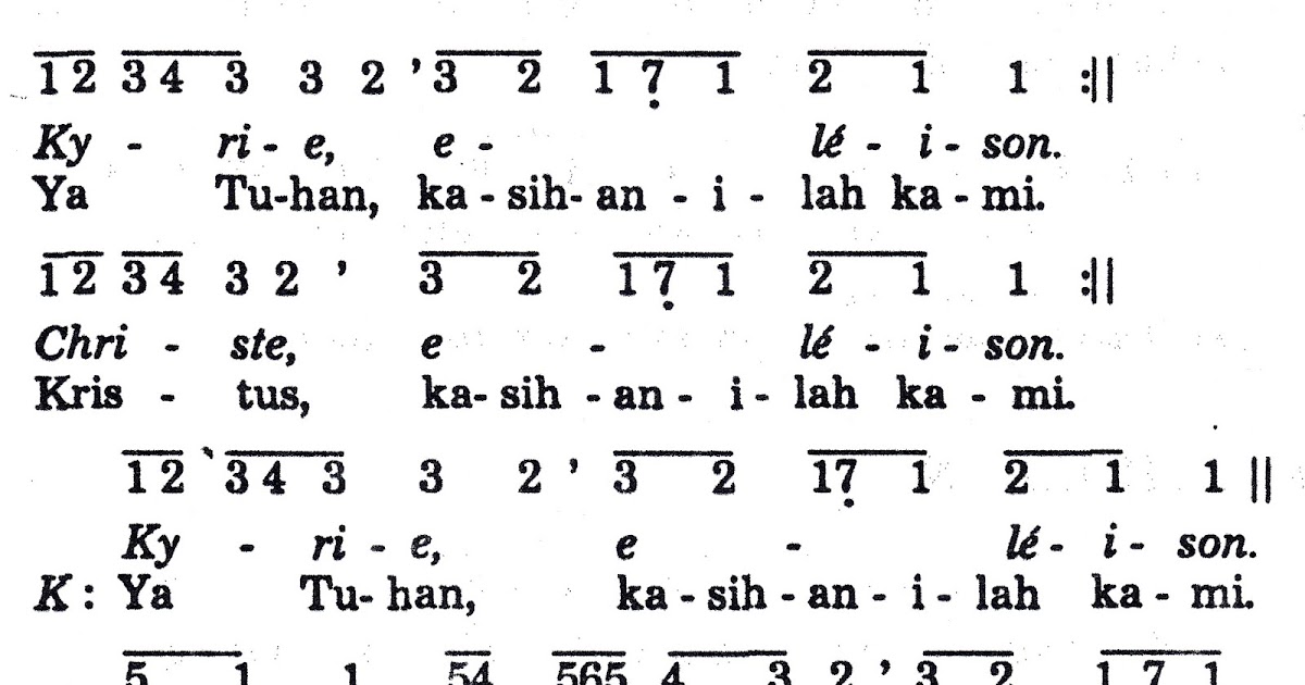 St Caecilia Choir Mkw: Kyrie (Misa Arwah) Puji Syukur 344