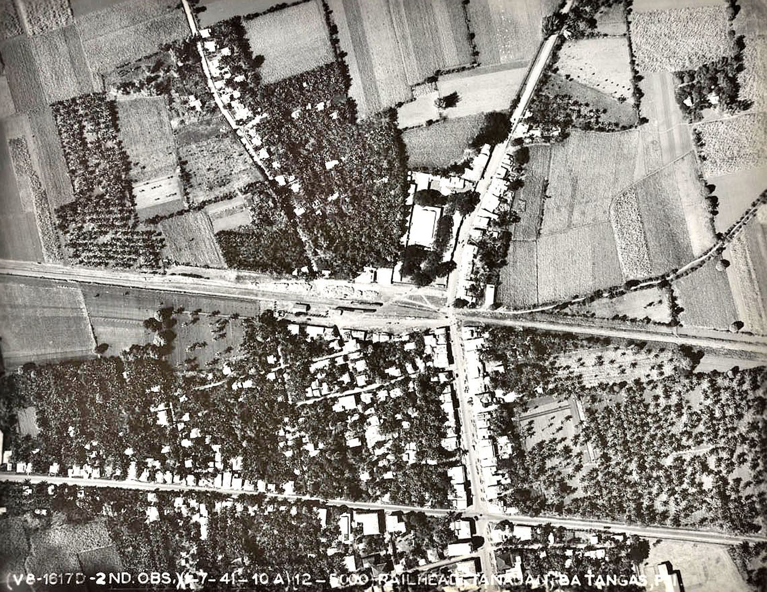 Aerial Photograph of Tanauan 1941 - Batangas History, Culture and Folklore