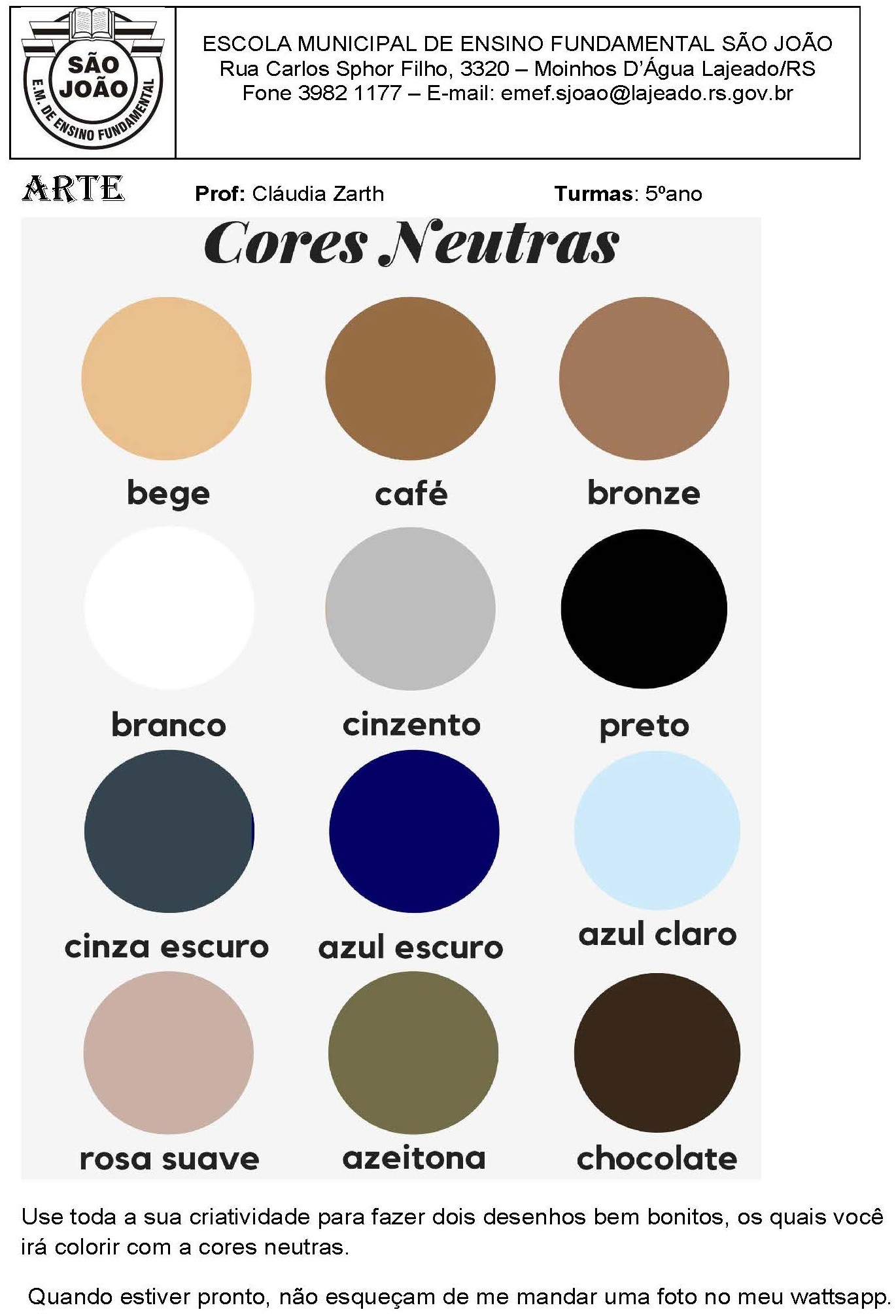 Aulas Programadas 5° Ano