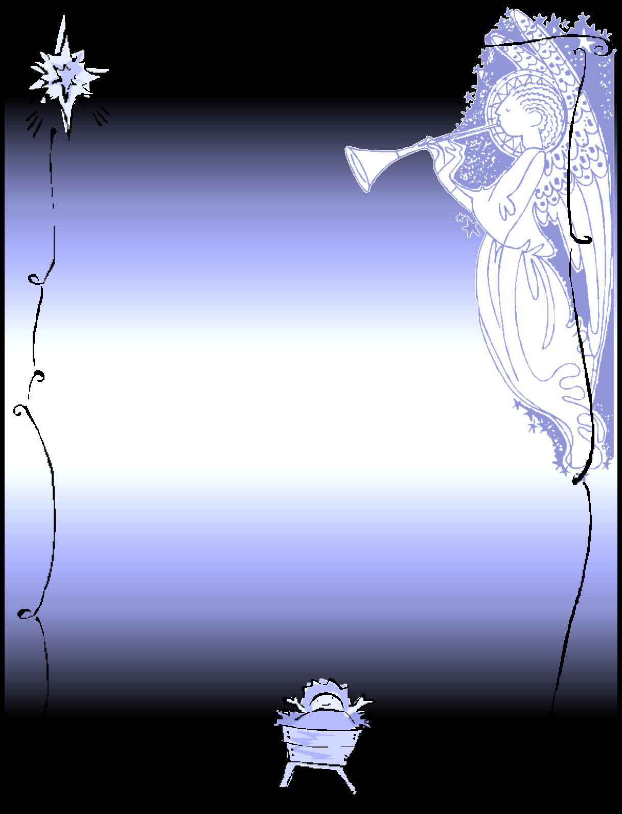 manger scene borders and backgrounds