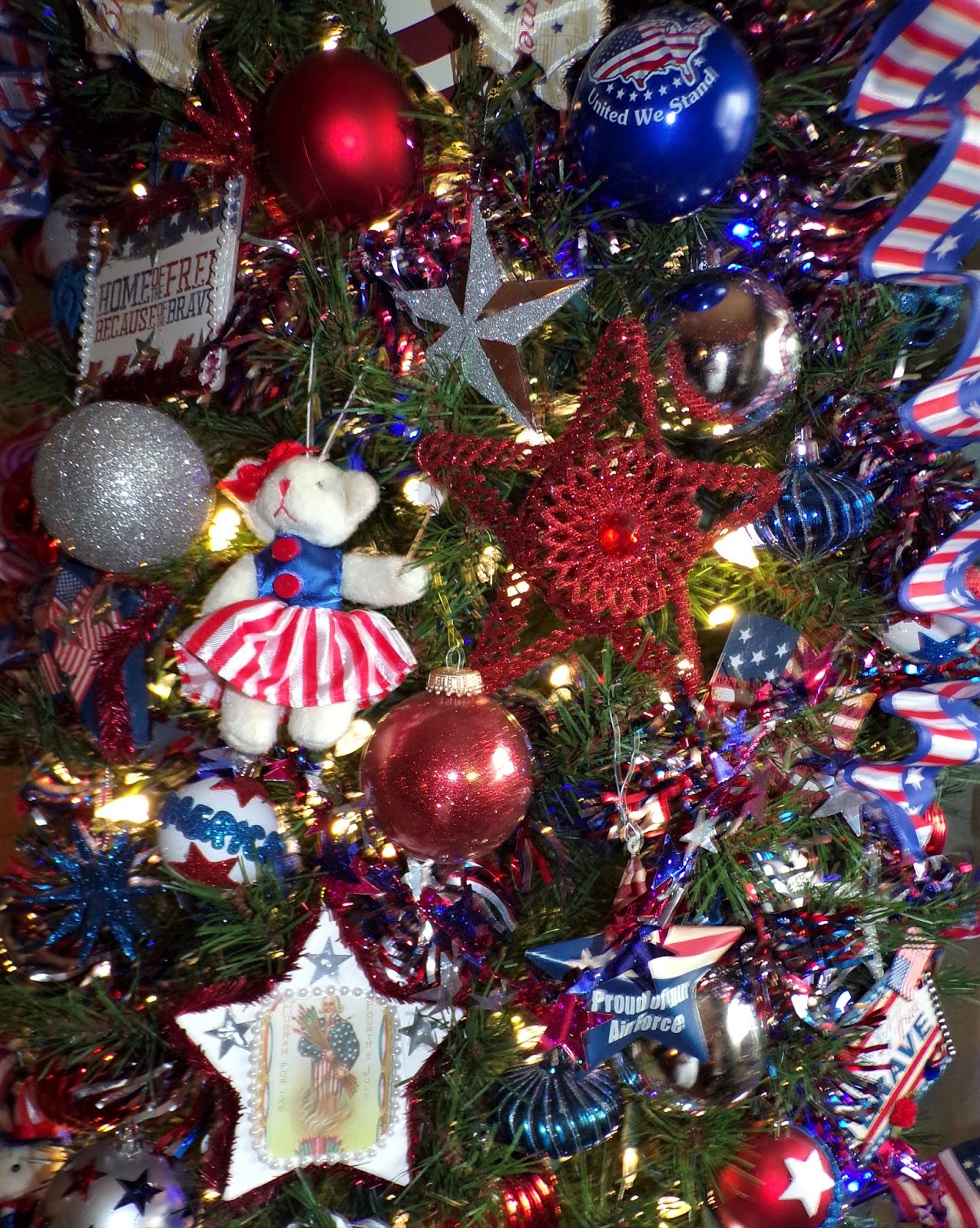 DEBBIE-DABBLE BLOG: Summer Patriotic Tree, 2020
