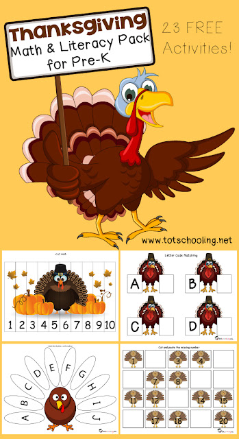 Free Thanksgiving Alphabet Puzzle | Totschooling - Toddler, Preschool ...