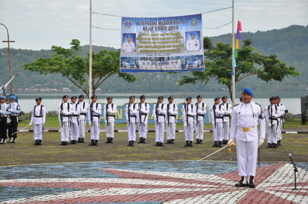 POLISI MILITER LANTAMAL IX AMBON: UPACARA PARADE DALAM RANGKA HUT POMAL ...