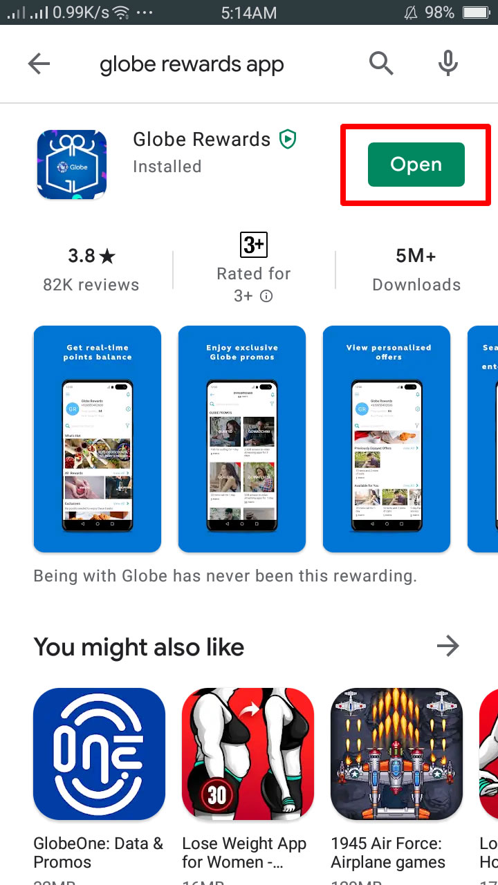 How to claim SURF1GB Globe Rewards using App/Cellphone