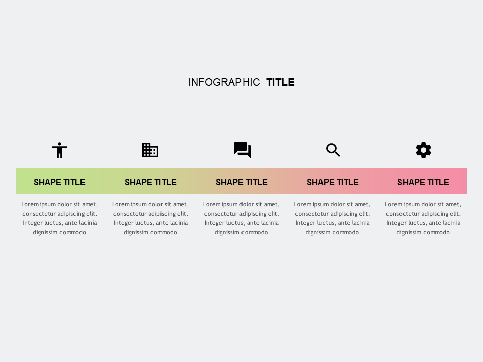 Gradient Horizontal Bar PowerPoint Templates - PowerPoint Free
