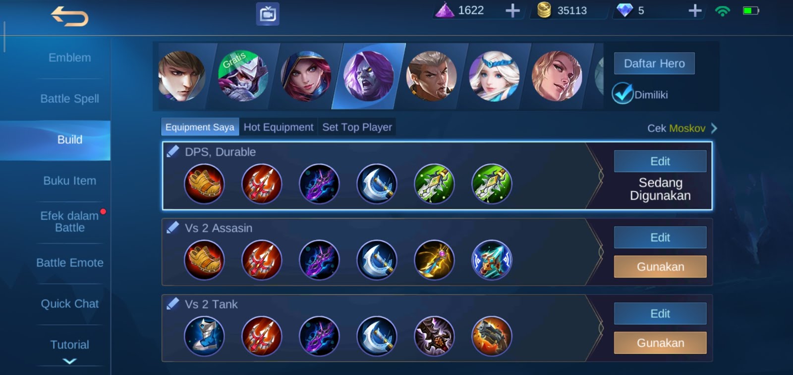 Panduan Trik Cara Memainkan Moskov MLBB Dan Build Terbaru Februari 2020 ...