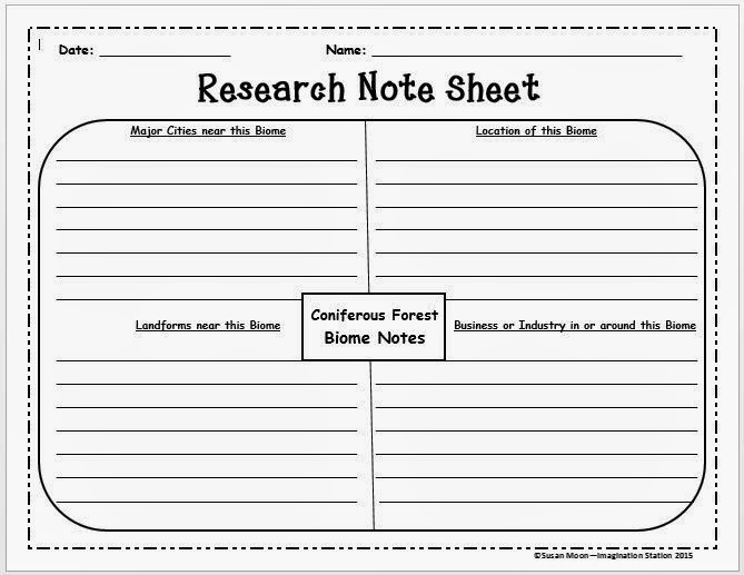 Imagination Station: Biomes Research Project