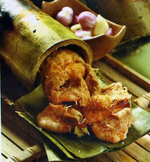 RESEP KOKI: RESEP MEMBUAT BOTOK UDANG BAMBU