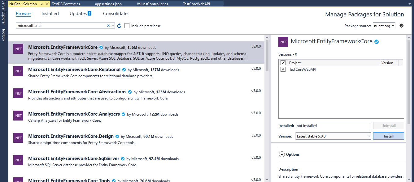 Consume Web API in .NET Core MVC using HTTPClient