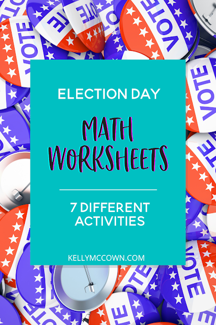 Kelly McCown: Election Day Math Worksheets for Middle School