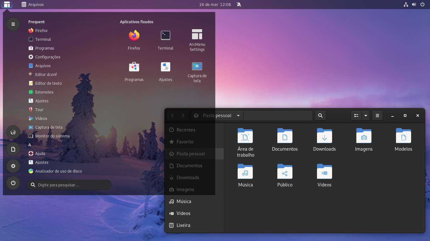 Arc menu chega para o Gnome 40