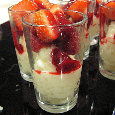 le blog de Caradec Créations: Verrine riz au lait fruits rouges