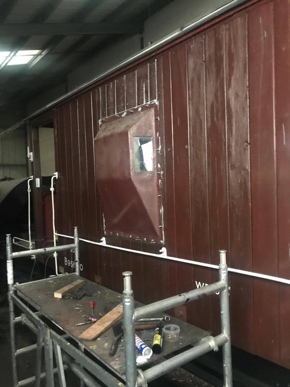 North Tyneside Steam Railway: More Brake Van Work