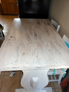 The Daugherty Mama's Adventures: Giving Our Table A Face Lift