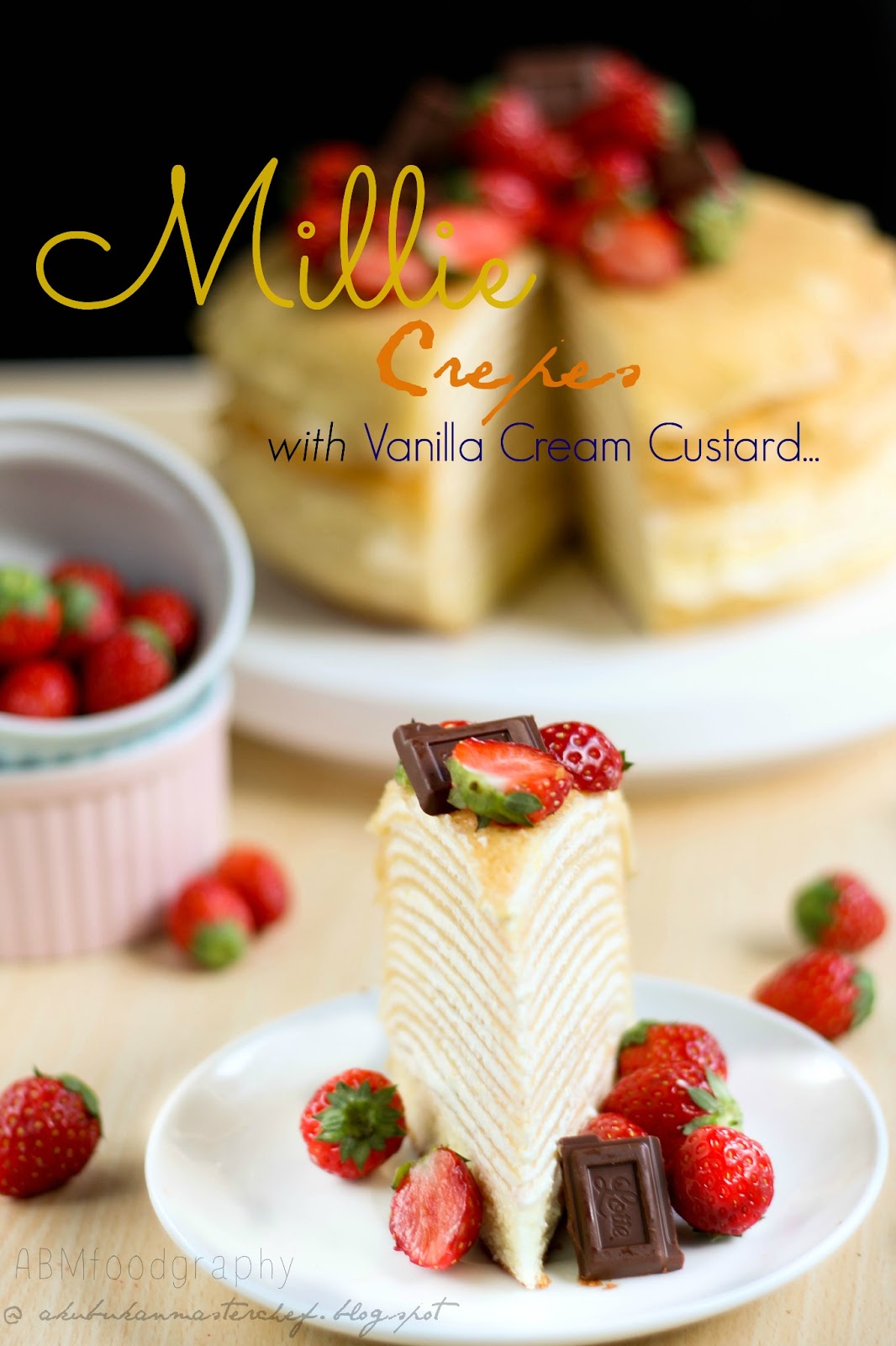 Resepi 254 : Millie Crepe with Vanilla Cream Custard - Kek Lempeng ...