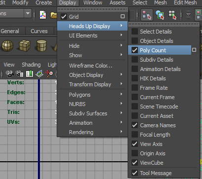 Maya Zest: Turn on Object information HUD Maya