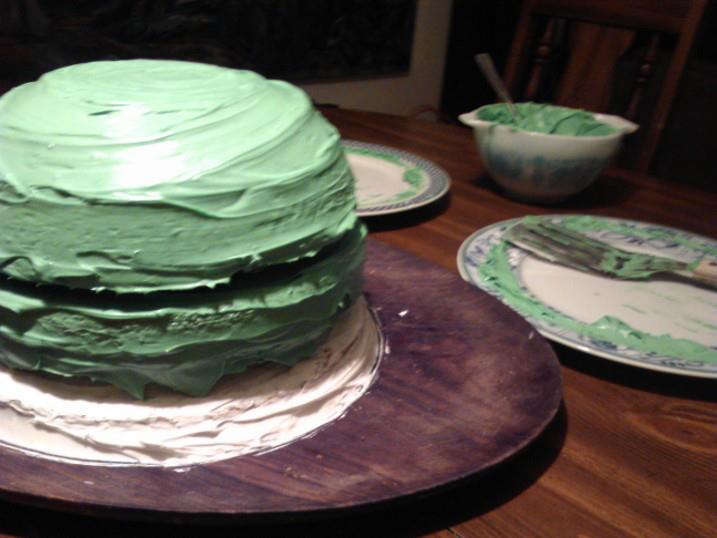 a patchwork world: How to make a Bowser Shell Birthday Cake