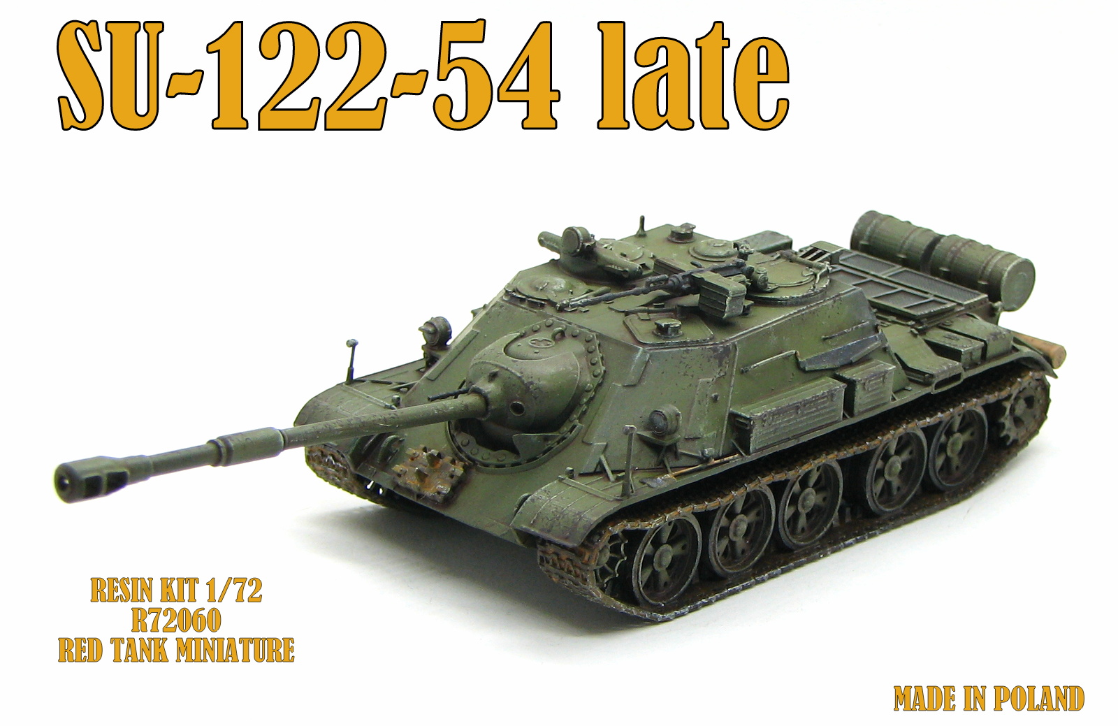 Gulumik Military Models: RESIN KIT 1/72 R72060 SU-122-54 Late RED TANK ...