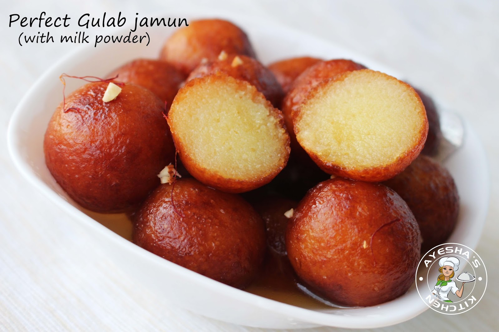GULAB JAMUN RECIPE – EGGLESS GULAB JAMUN WITH MILKPOWDER | HOMEMADE GULAB JAMUN RECIPE | AYESHA ...