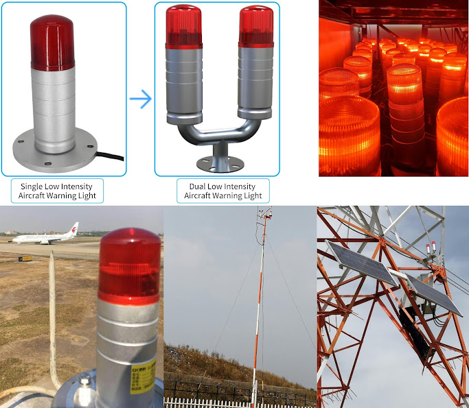 Self-Illuminated Power Line Marker, marking power lines by day and ...