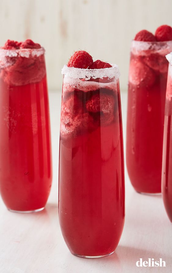Raspberry Mimosas - Delicious Recipe Idea