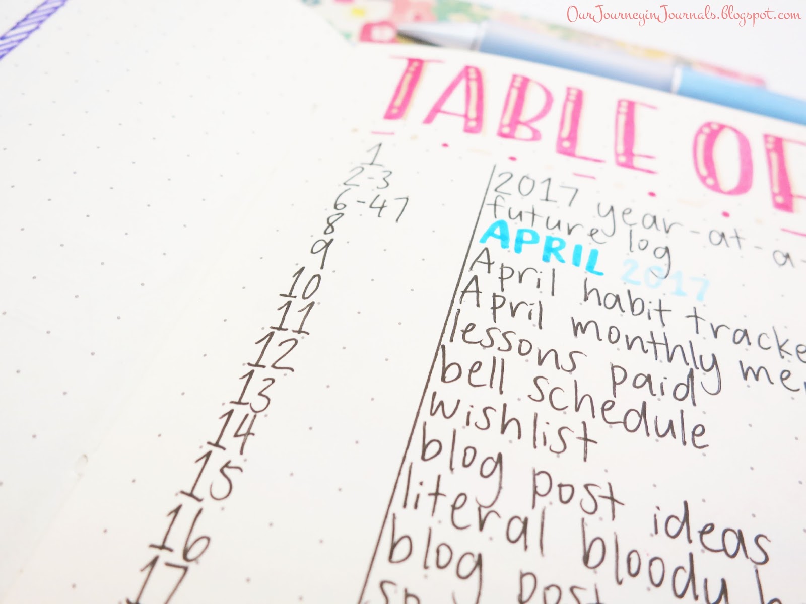 Our Journey In Journals 10 Tips For Bullet Journal Beginners