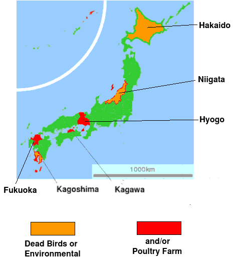 Avian Flu Diary: Japan Reports 8th, 9th & 10th Poultry Farm Outbreak ...