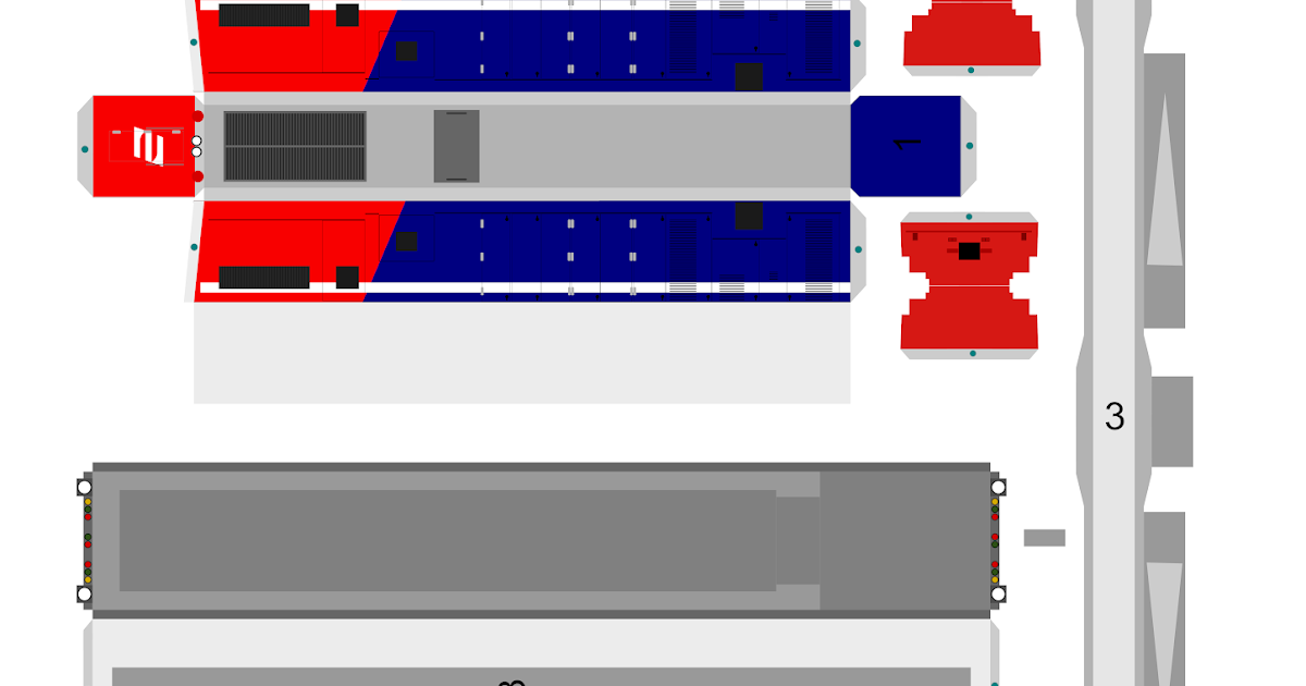 (Papercraft) Pola Kereta Kertas Lokomotif CC 203