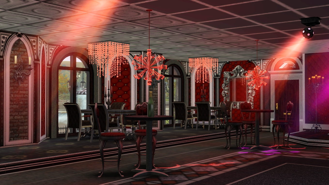 Sims 3 ComfoLife Design Studio: Bloodred Ruby Vampire Lounge: Download