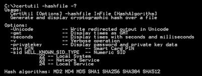 @pro_integritate: Generating file/content hashes using built in Certutil