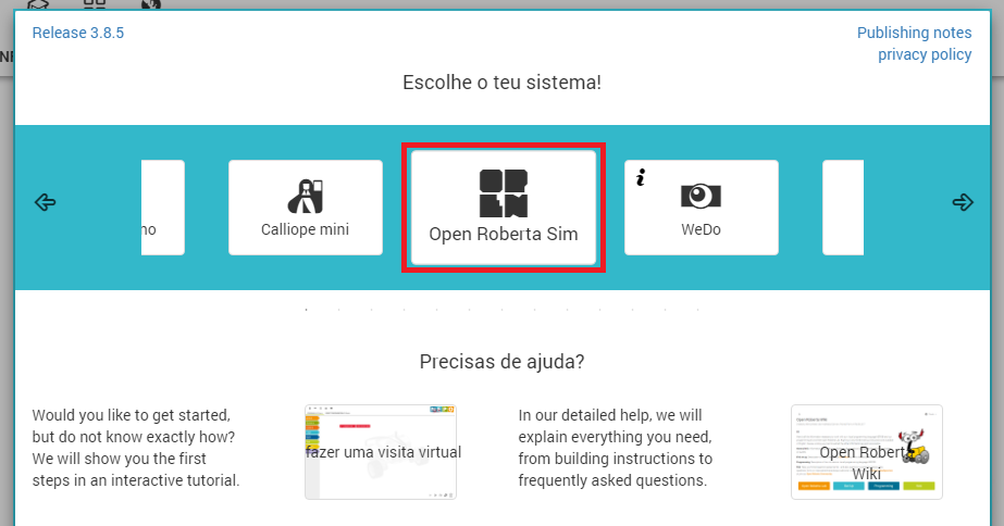 BLOGando n@ Escola: Open Roberta Lab