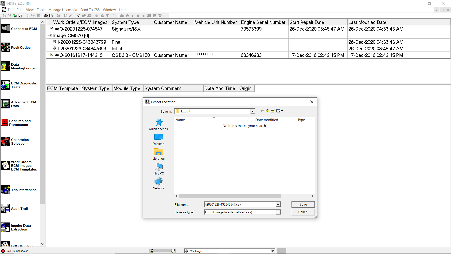 Work Orders on Cummins INSITE Software (CUMMINS Engines) - Blog.Teknisi