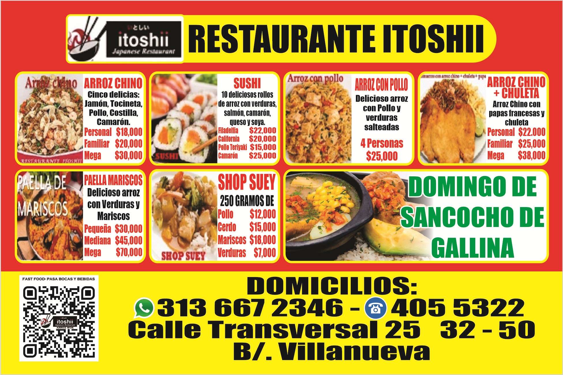 RESTAURANTE ITOSHII CALI COLOMBIA