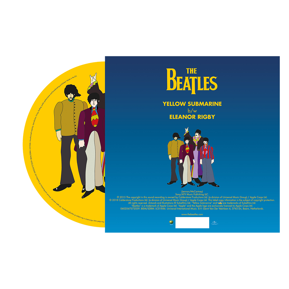 "Yellow Submarine" 7-inch picture disk coming from the Beatles - teaser ...