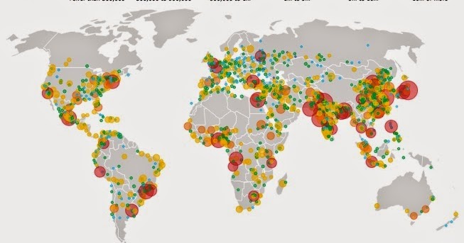 Maximizing Progress: Urbanization Map ~ Charting Rise of Megacities...
