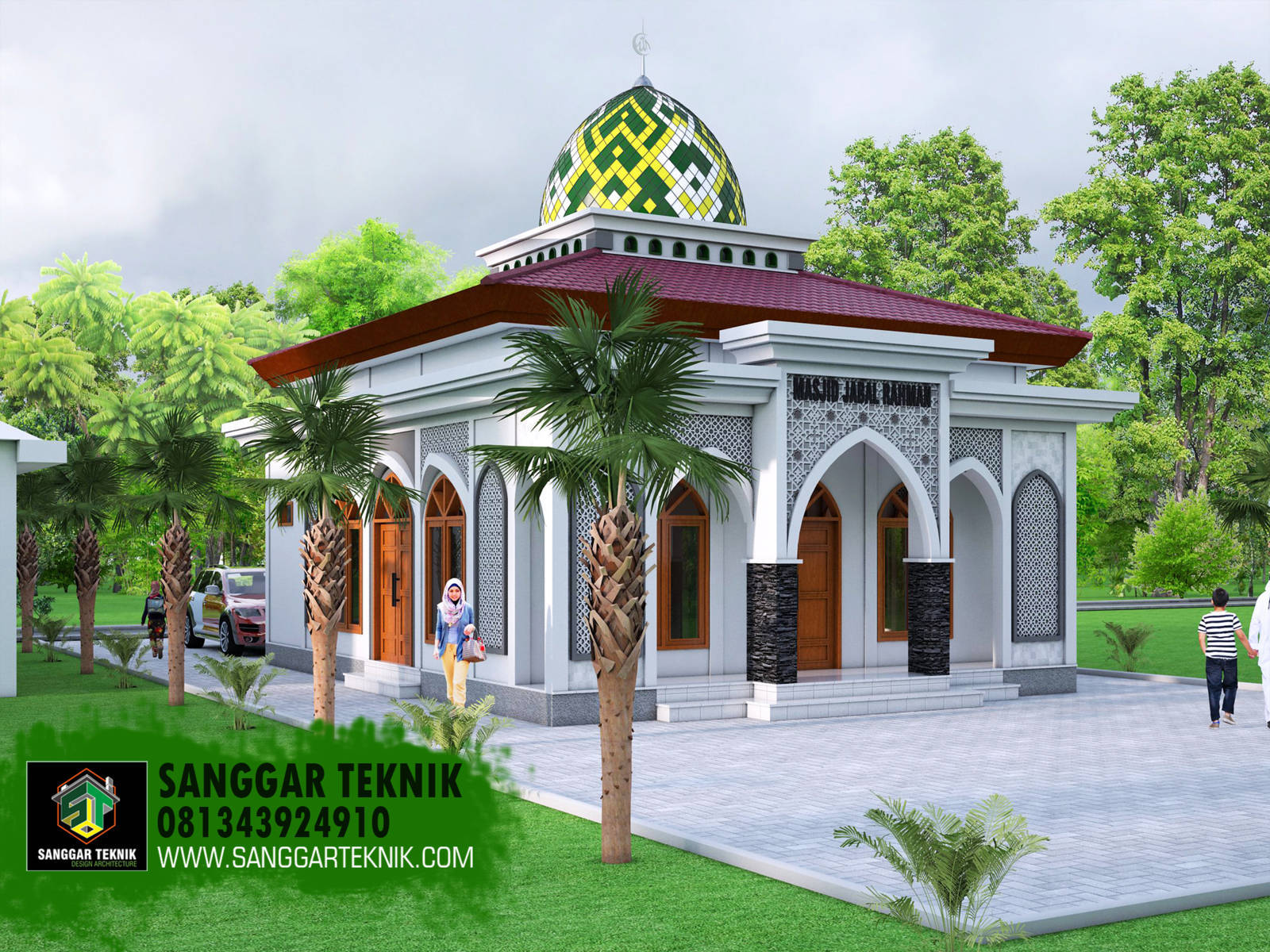 DESAIN MUSHOLLA MINIMALIS 8 x 8 ( 1 LANTAI ) | SANGGAR TEKNIK