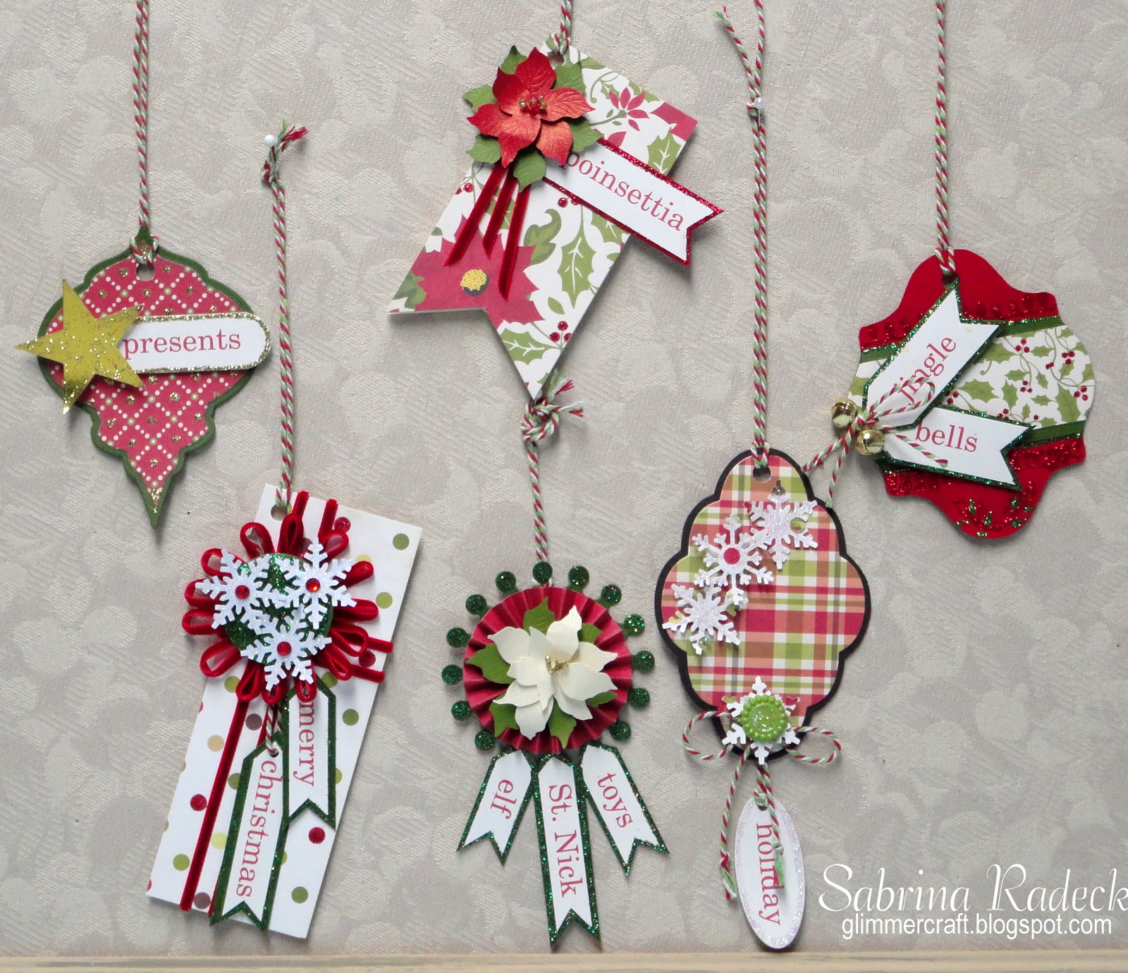 Sparkly Christmas Gift Tags | Aspiring to Creativity