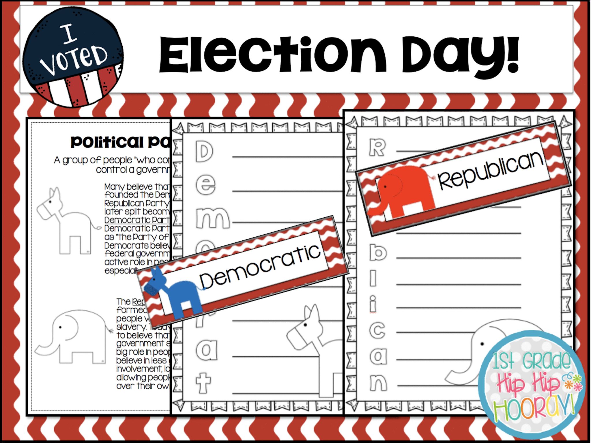 1st Grade Hip Hip Hooray!: Elections for the Primary Child!