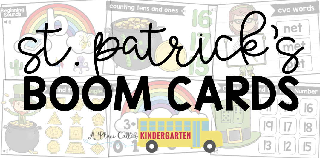 A Place Called Kindergarten: St. Patrick's Day Boom Cards