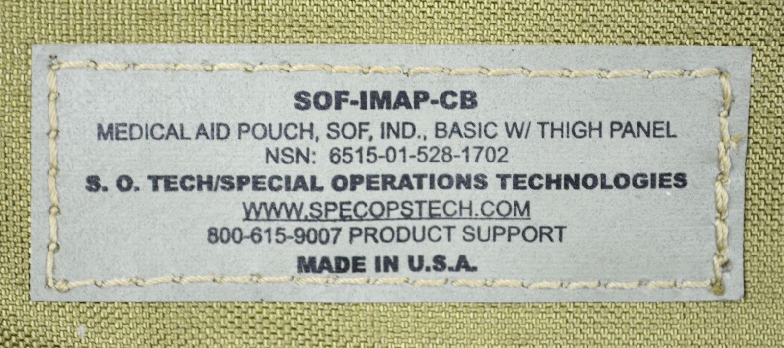 Webbingbabel: SOF Individual First Aid Kit SOF-IFAK