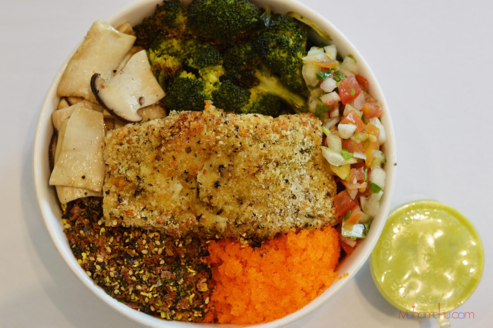 Kubis & Kale Saji Makanan Sihat Dalam Satu Poke Bowl | Blog Makan Mahamahu