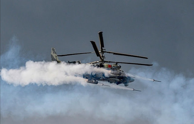 Military and Commercial Technology: Firing rockets from Ka-52 Alligator ...