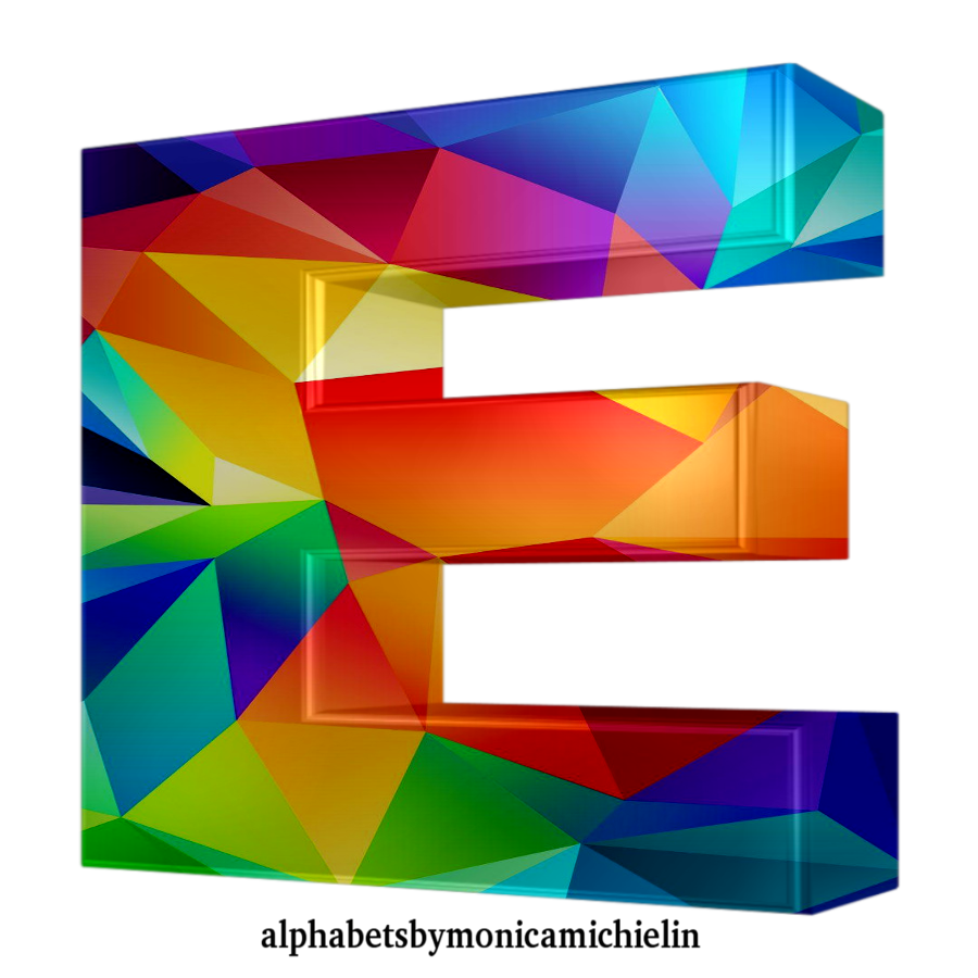 M. Michielin Alphabets: POLYGON MOSAIC ALPHABET PNG 3D FONT, NUMBERS ...