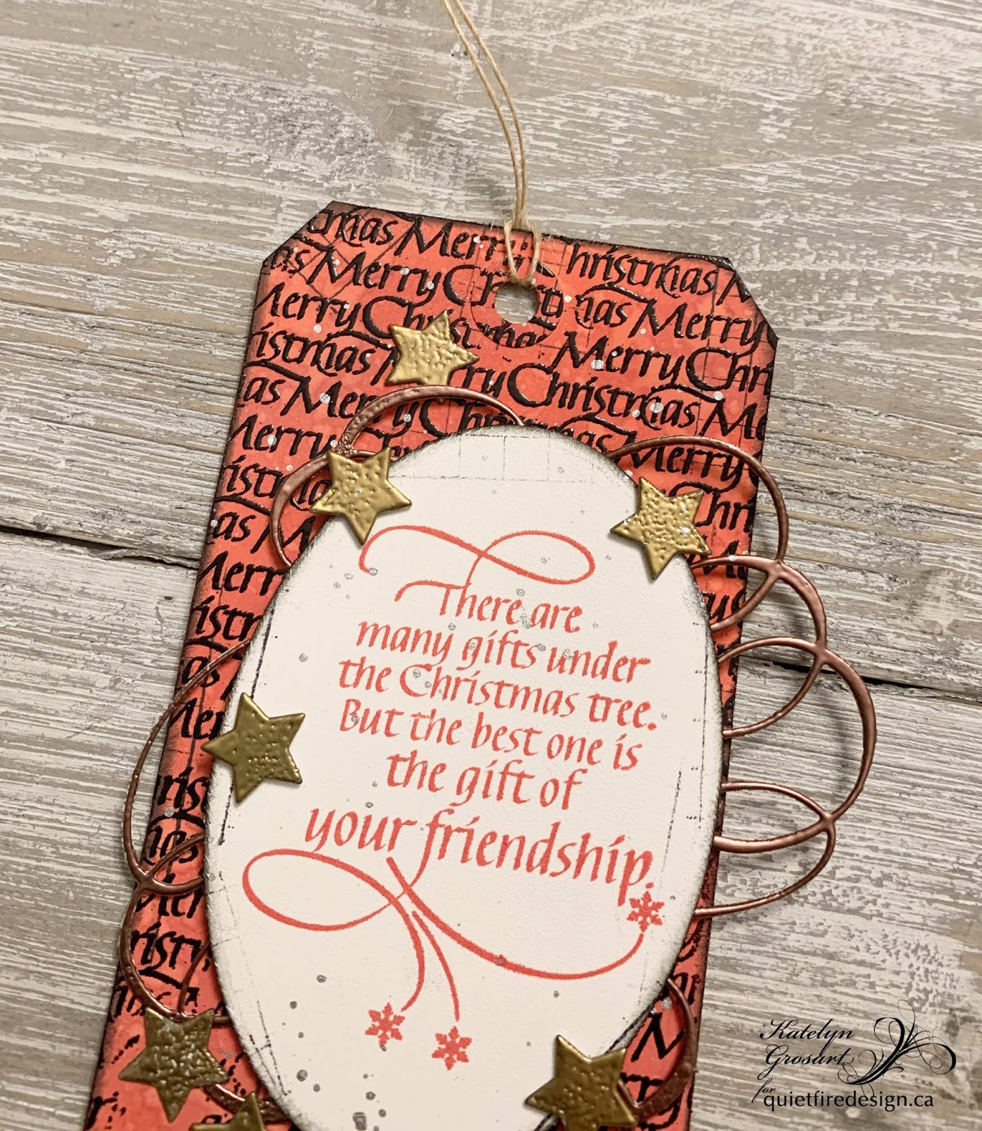 A Creative Journey: Gift of Your Friendship Tag