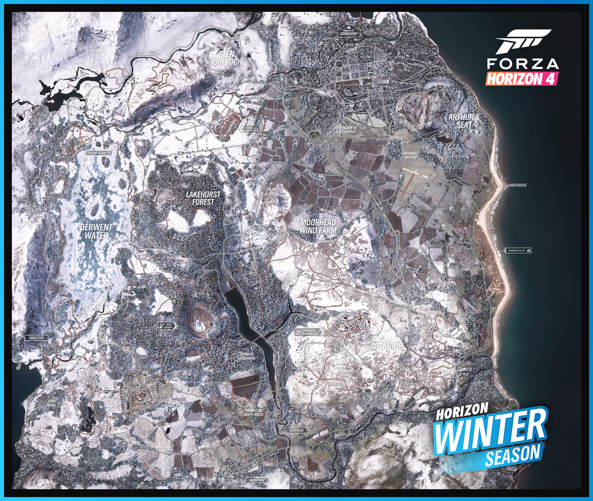 Forza Horizon 4 Map