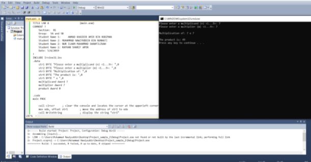 Assembly Language Visual Studio 2010 Exercise Part 2
